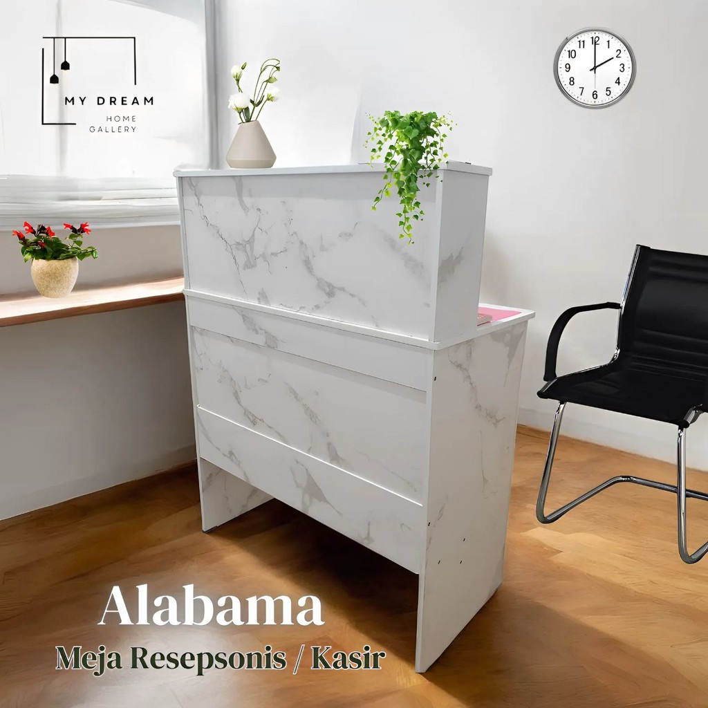 Jual Terlaris Alabama Meja Kasir 80 x 40 Meja Resepsionis Meja Kantor ...