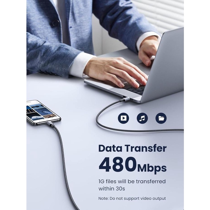 Jual UGREEN KABEL DATA USB C TO C IPHONE IPAD PRO MACBOOK 5A 100W ...