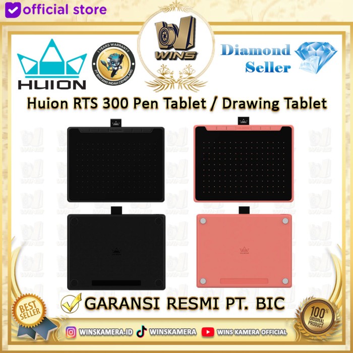 Jual NEW HUION RTS 300 / RTS300 Drawing Pen / Pen Tablet Garansi Resmi | Shopee Indonesia