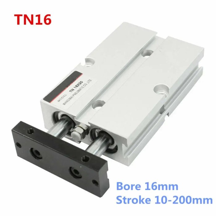 Jual Import ALUMINIUM ALLOY DOUBLE AXLE CYLINDER DOUBLE ROD CYLINDER ...