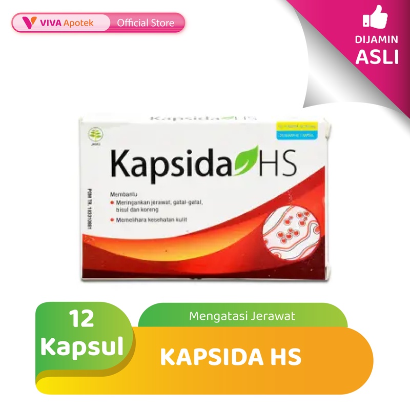Jual Kapsida HS untuk Mengatasi Jerawat (12 Kapsul) | Shopee Indonesia