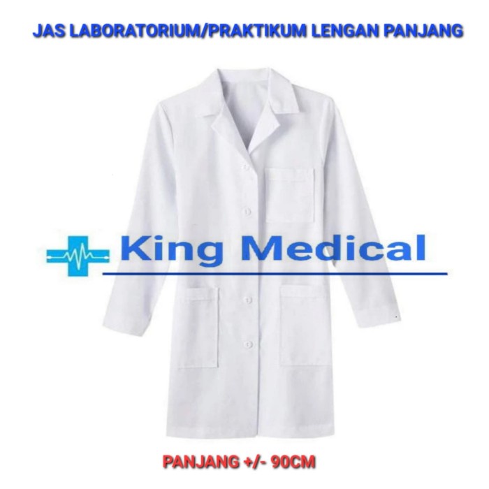 Jual Jas Lab/Baju laboratorium - Praktikum Lengan Panjang | Shopee ...