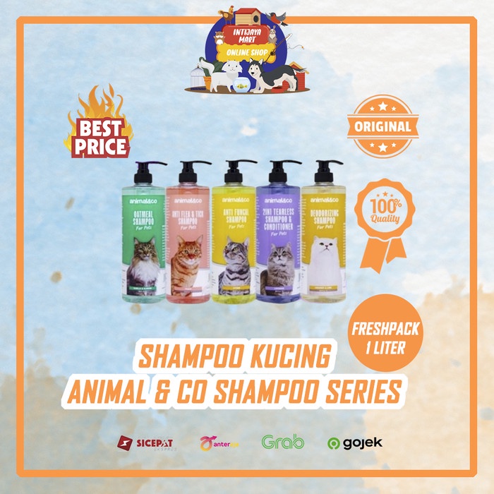 Jual SHAMPOO KUCING ANIMAL & CO SHAMPOO SERIES 1L | Shopee Indonesia