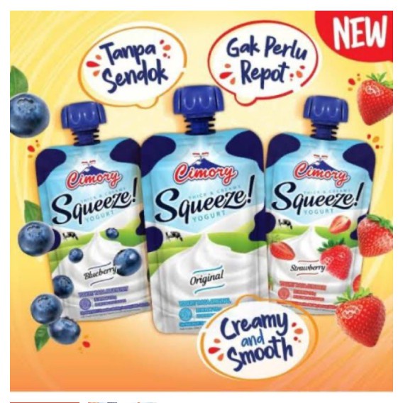 Jual CIMORY Squeeze Yogurt Pouch 120gr (6 pcs) | Shopee Indonesia