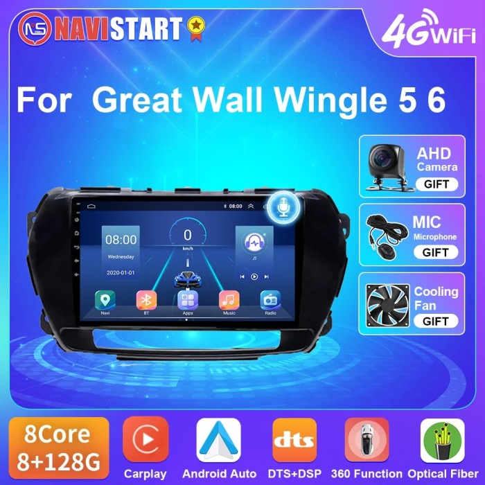 Jual NAVISTAR T5 Android 10 For Great Wall Wingle 5 6 2016-2019 Car ...