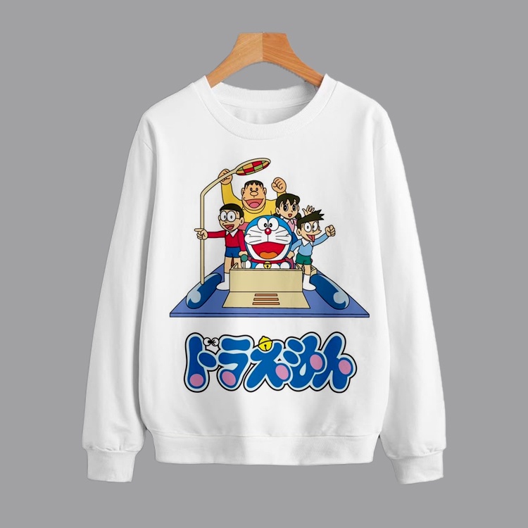 Jual Sweater Doraemon S5 Anak Custom Perempuan Lucu Kartun Animasi 3D ...