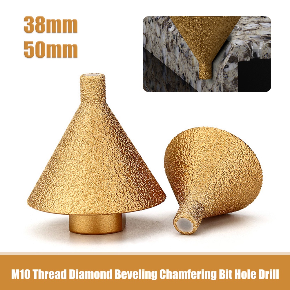 Jual M10 Thread Diamond Beveling Chamfer Bit For Shaping in Granite ...