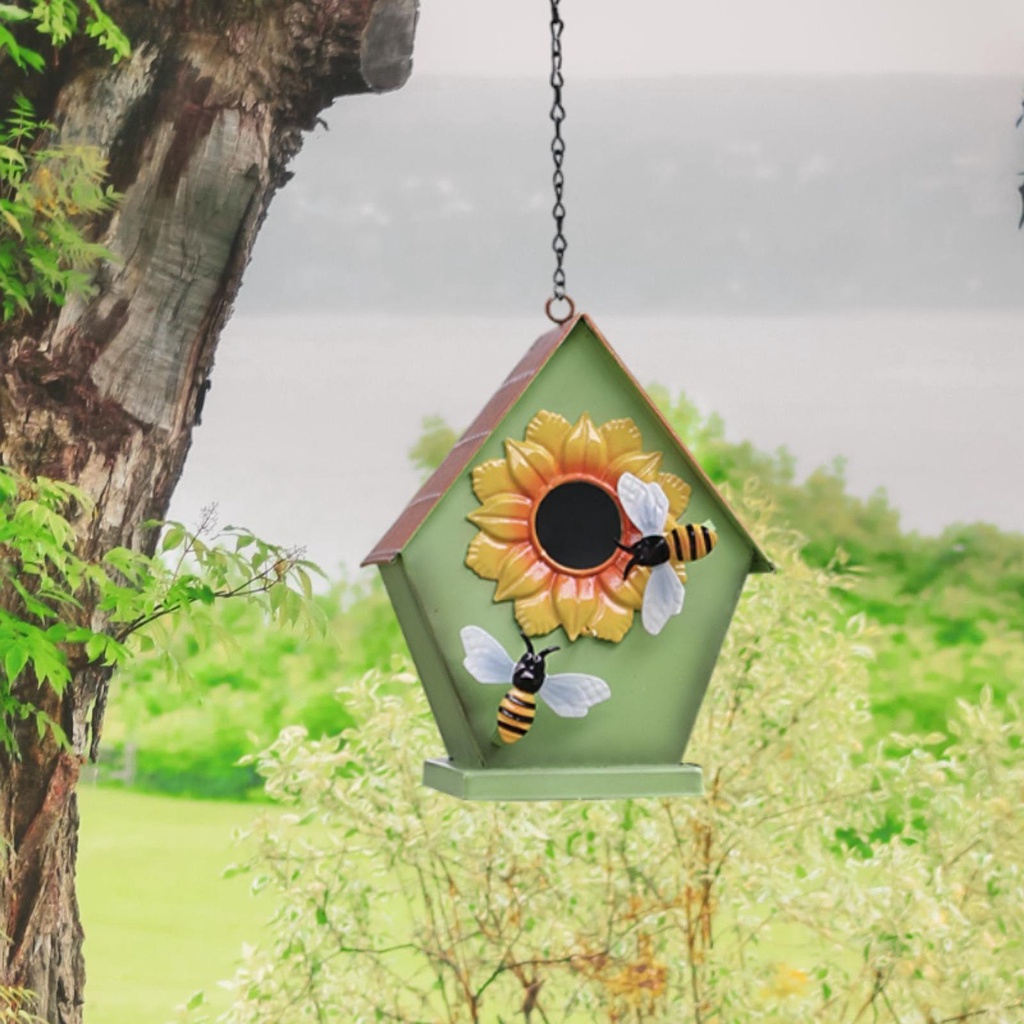 Jual Metal Bird House Bird Nest Nesting Outside Roosting Bird Hut ...