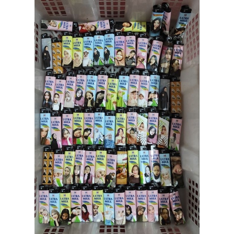 Jual HJK Korek Api Custom Cricket Kriket Unik Setiker Sticker Foto Logo ...