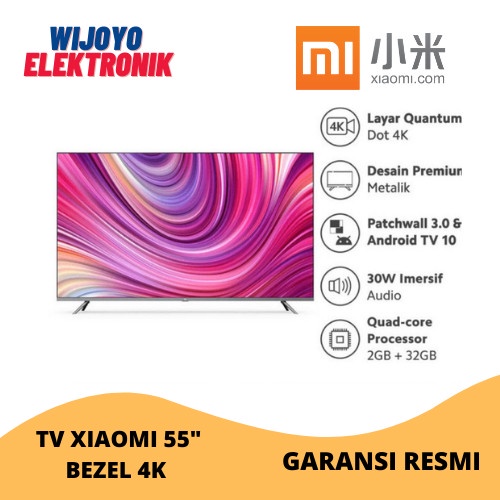 Jual Xiaomi Official Mi TV 4 55" Bezel-less 4K LED Smart TV Android ...