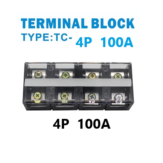 Jual TERMINAL BLOCK TB 10004 ( 100A 4Pole) Terminal Blok 4P 100A | Shopee Indonesia