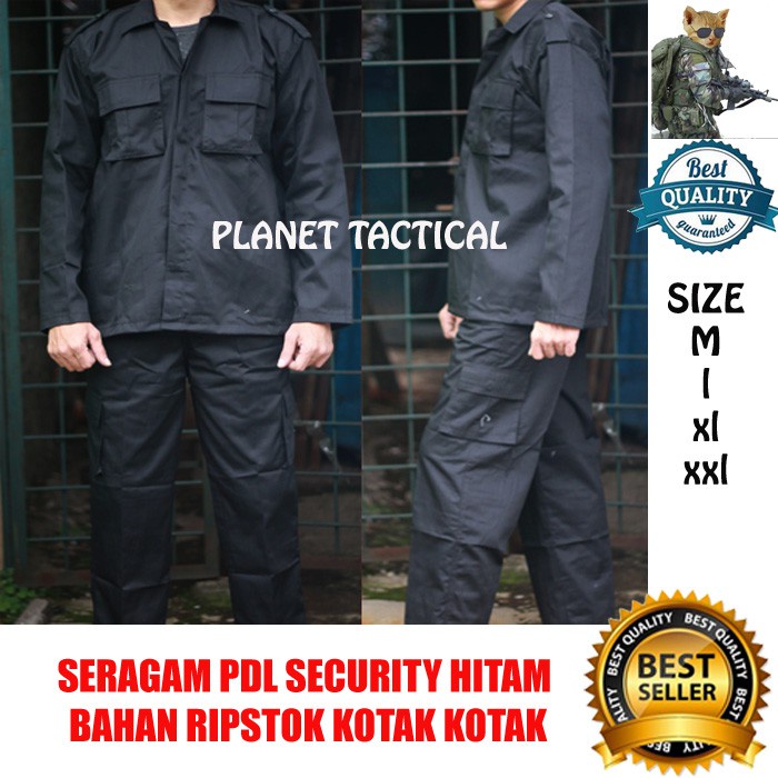 Jual Tahan Lama Seragam Pdl Security Hitam Seragam Brimob Baju Satpam ...