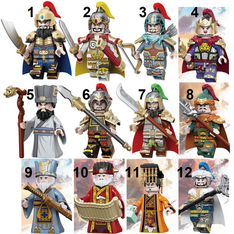 Jual Three Kingdom Samkok Liu Biao Gongsun Zan Ma Teng Sun Jian Tao ...