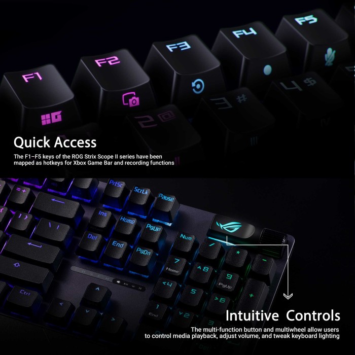 Jual [Good] ASUS ROG Strix Scope II Gaming Keyboard Mechanical Switches ...