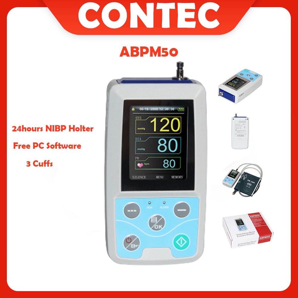 Jual SFC ABPM50 Arm Ambulatory Blood Pressure Monitor 24hours NIBP ...