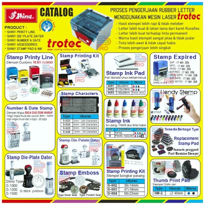 Jual ATKJaya- Replacement Ink Pad Shiny / R-532D, R-538D, R-542D ...