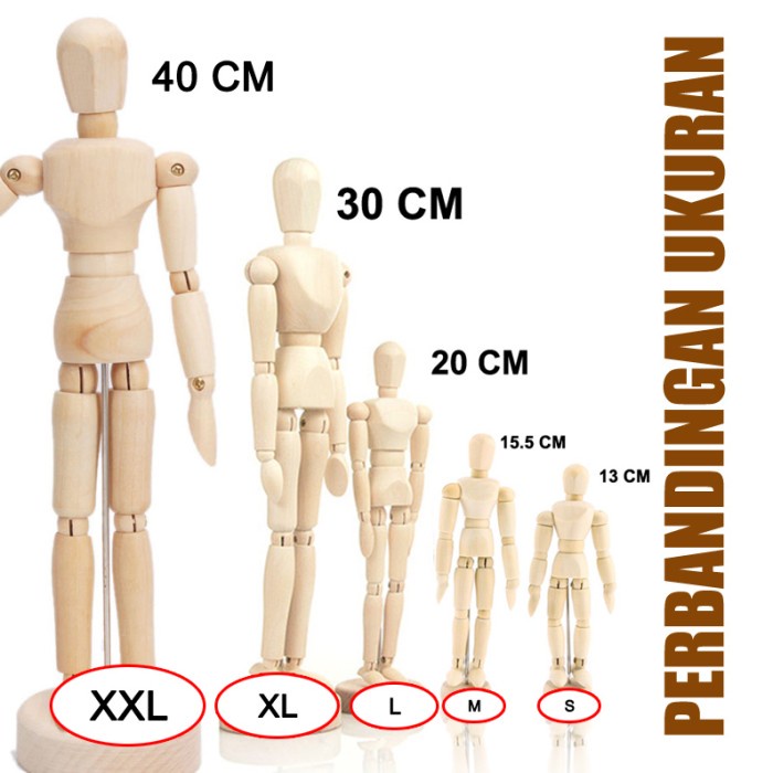 Jual ATKJaya- Manekin / Human Figure untuk Model Gambar | Shopee Indonesia