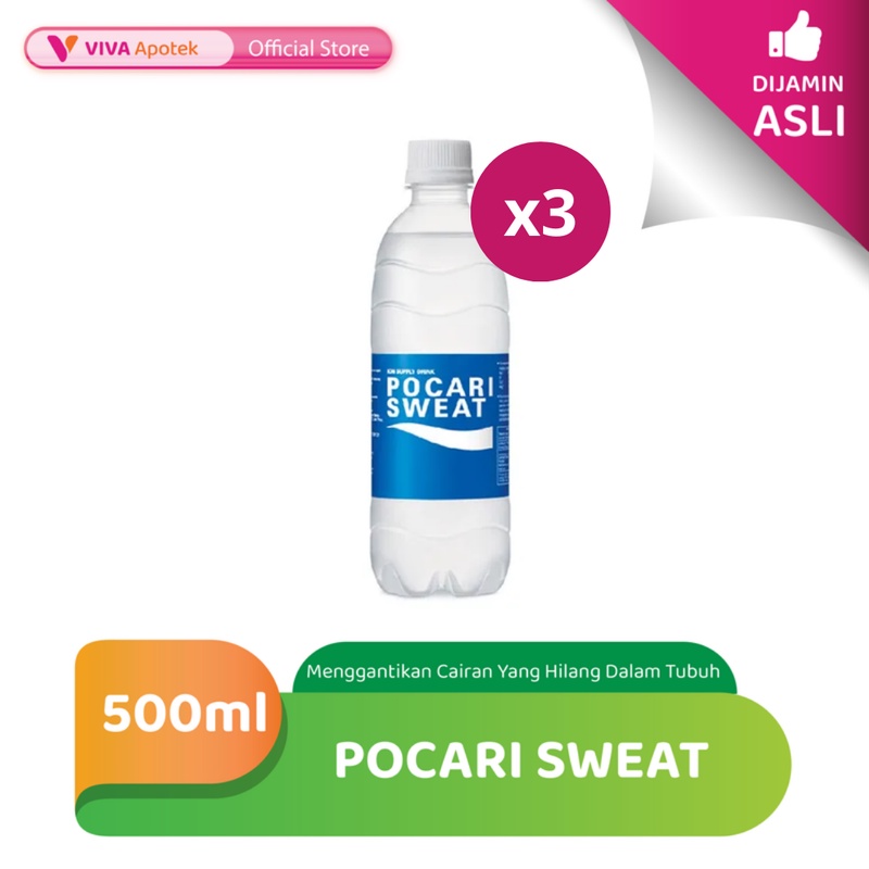 Jual Pocari Sweat Minuman Isotonik 500 ml (Pack - 3 Botol) | Shopee ...