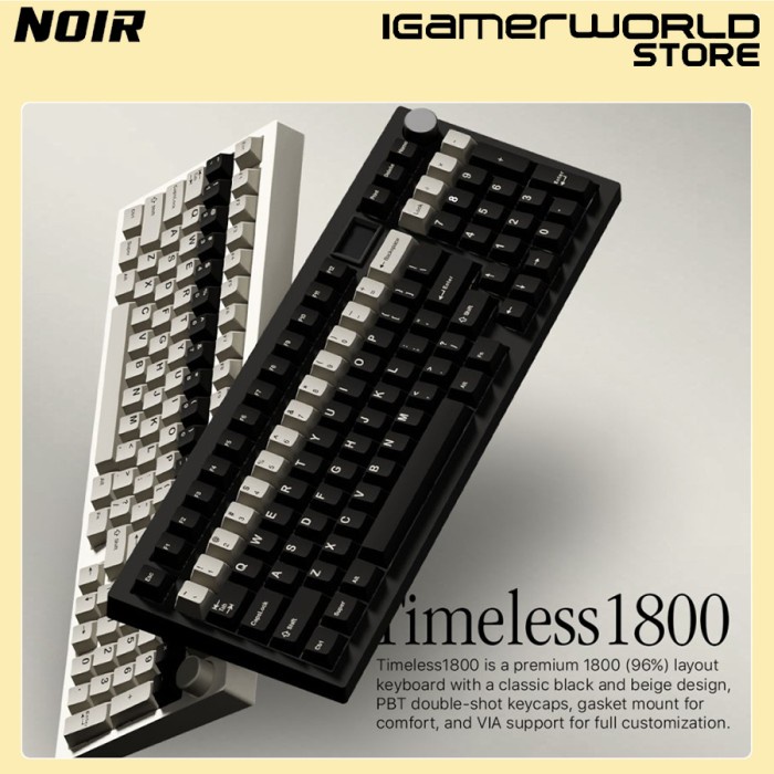 Jual Noir Timeless82 Timeless1800 Wireless Triple Connection Mechanical ...