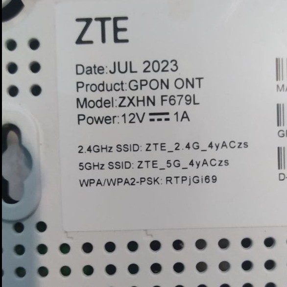 Jual JTTOP" MODEM ZTE F670L DUAL BAND DAN ZTE F679L DUAL BAND | Shopee ...