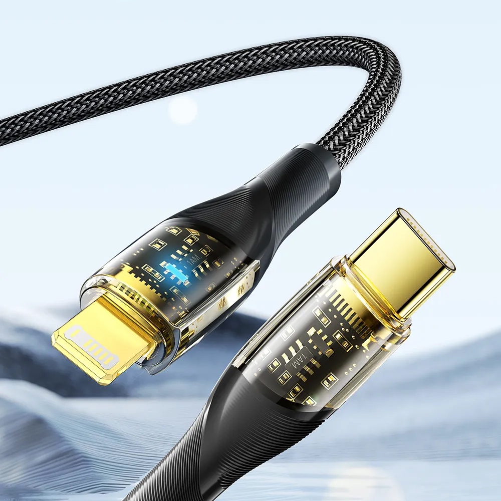 Jual ESSAGER Kabel Data Type C to Lightning Quick Charging LED 29W 3A ...