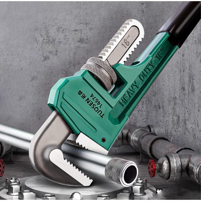 Jual Kunci Pipa Tools Pipe Wrench Pipa Ledeng Ukuran 8" 10" 12" Pipa ...