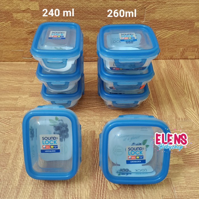 Jual Mari- Lock & Lock soundlock baby food container 260ml | Shopee ...