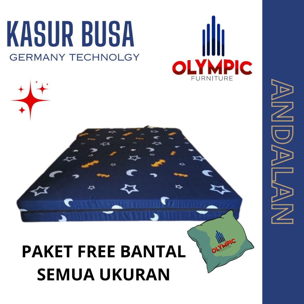 Jual Favorit OLYMPIC Kasur Busa Super Tidur Tanpa Pegal Spon Lantai ...