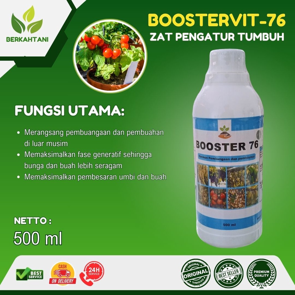 Jual Boostervit 76 500 ml Boster 76 Booster Pembuahan dan Pembungaan | Shopee Indonesia