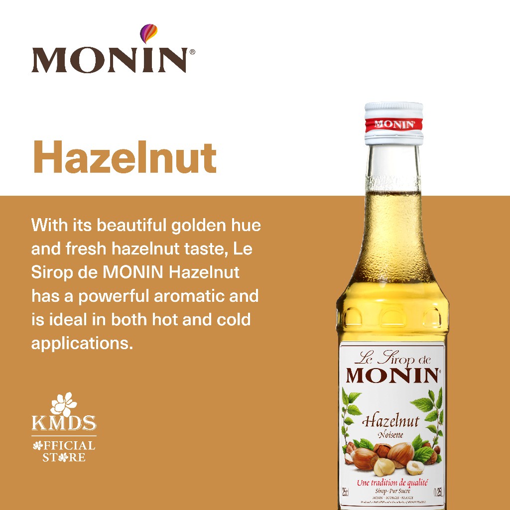 Jual Monin Hazelnut Syrup 25 CL 250 ML | Shopee Indonesia