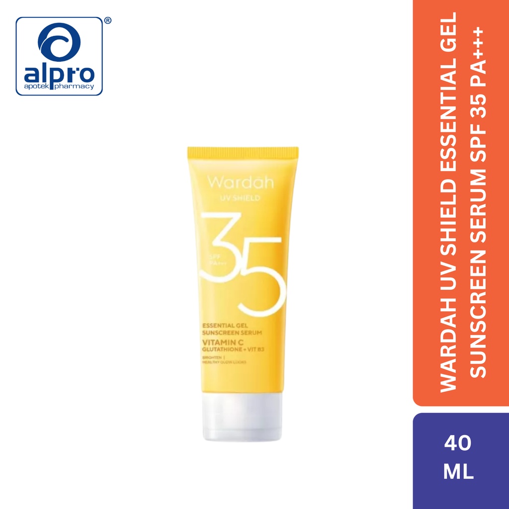 Jual Wardah Uv Shield Essential Gel Sunscreen Serum Spf 35 Pa+++ 40 Ml ...