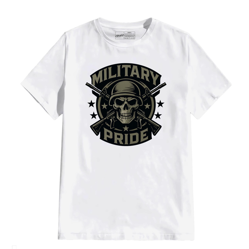 Jual RSA Kaos Tactical Military Pride Putih Combed 24s Baju Taktikal ...