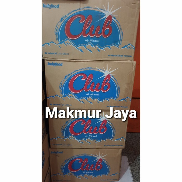 Jual (TopSeller) CLUB AIR MINERAL BOTOL 600ml 600 ml 1 Dus Isi 24 Botol ...