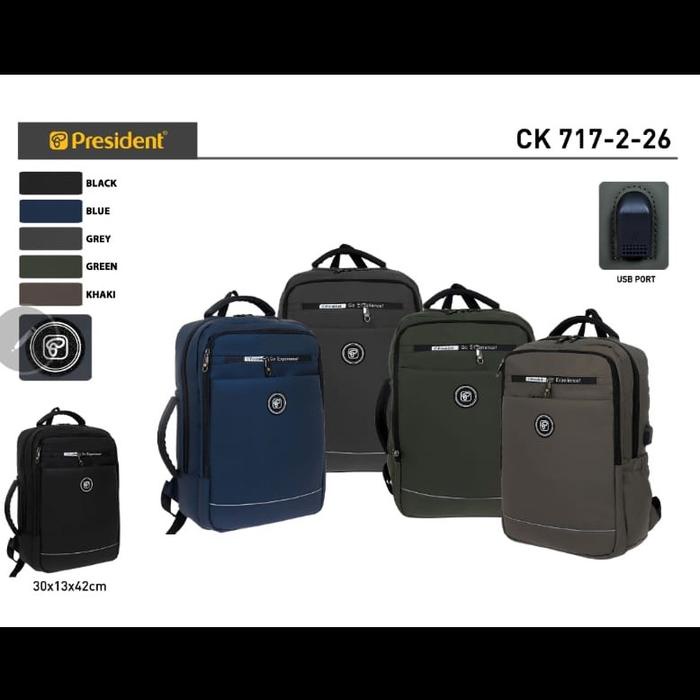 Jual President Tas Ransel Ck616 Original backpack | Shopee Indonesia