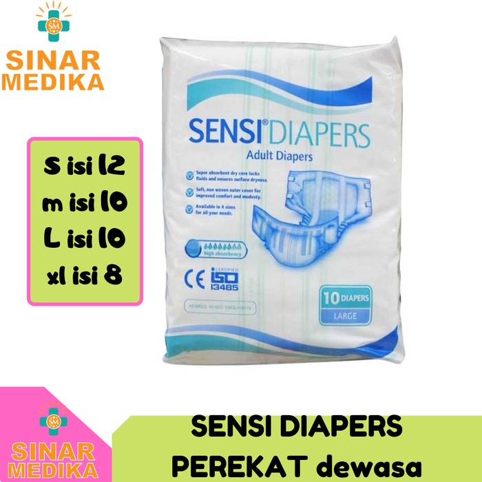 Jual POPOK PEREKAT SENSI DIAPERS . SENSI ADULT DIAPERS . POPOK DEWASA | Shopee Indonesia