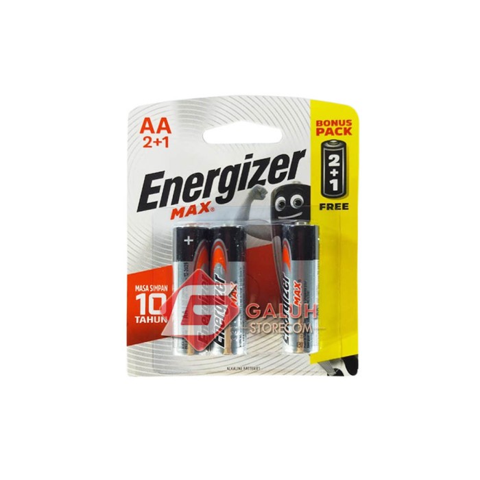 Jual Lengkap- Energizer Baterai Max + Power Seal AA 2+1 Pack Alkalin ...