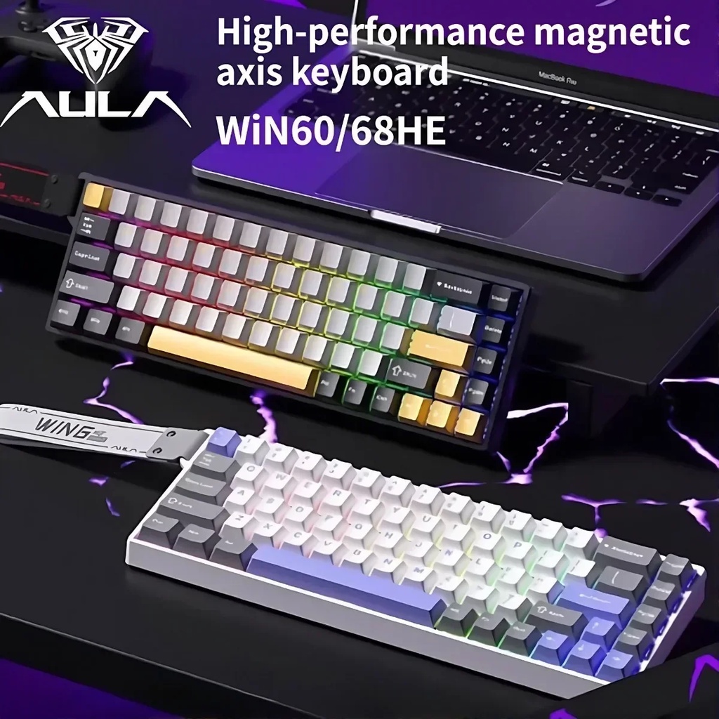 Jual Gaming Mechanical Keyboard Aula Win60/68 He Wired Magnetic Switch ...