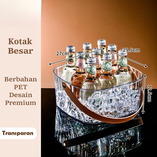 Jual Fastclik Ks Bucket Ice Bucket Transparan Bening Keranjang Es Batu ...
