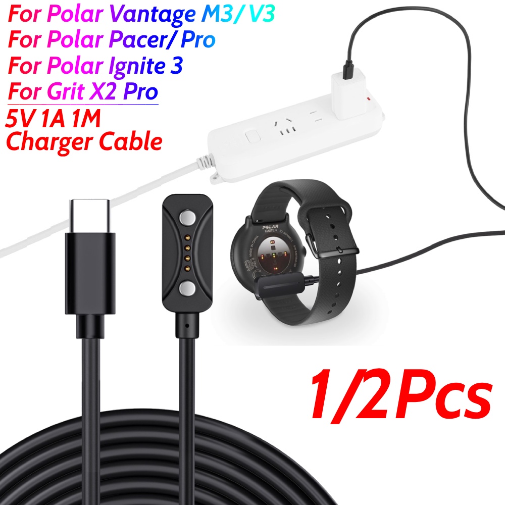 Jual 5V 1A Charger Cable Smart Watch Charging Cable For Polar Vantage ...