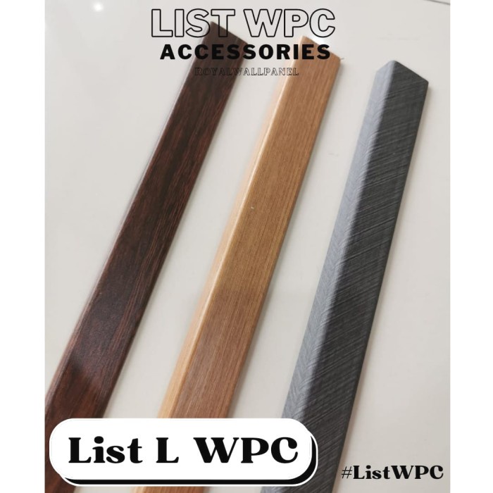 Jual List L SIKU WPC CORNER WOOD PANEL ROYAL | Shopee Indonesia