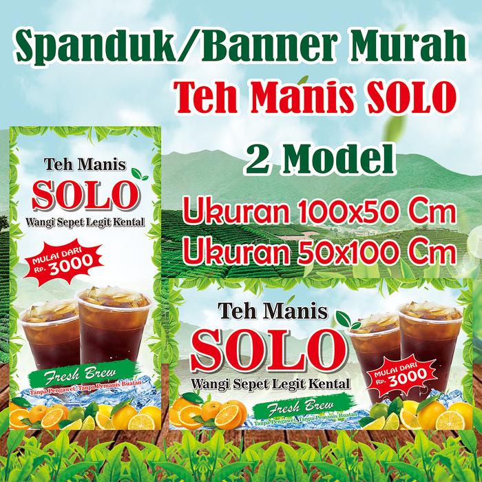 Jual Mntb" Spanduk Banner Es Teh Manis Solo | Shopee Indonesia