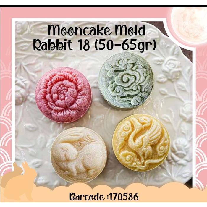 Jual Silahkan Order] cetakan mold moon cake rabbit 50 -60 gram | Shopee ...