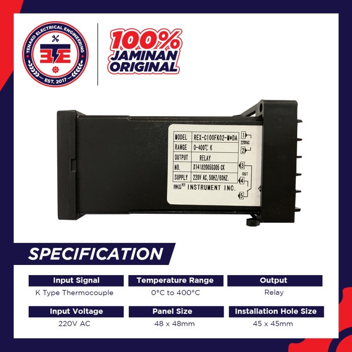 Jual TOP PID REX-C100 TEMPERATURE CONTROLLER OUTPUT RELAY - | Shopee Indonesia