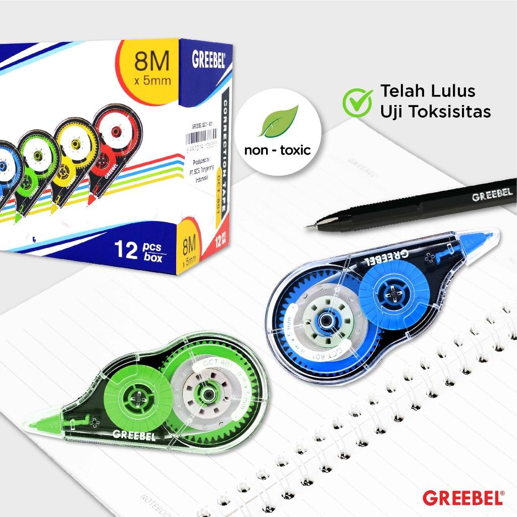 Jual Correction Tape GREEBEL / Tip-Ex Kertas Roll / Tipe X Kertas ...