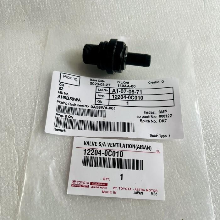 Jual Pcv Valve Toyota 12204-0C010 Valve pcv Innova 2005-2015 original ...