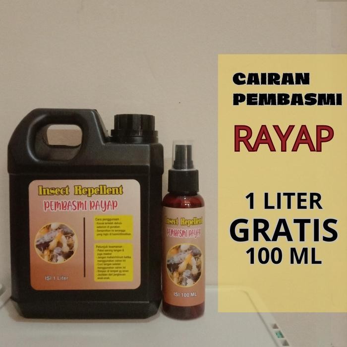 Jual Cairan Pembas Rayap kayu/Rayap Tanah/Teter Kayu Isi 1 Liter Gratis ...