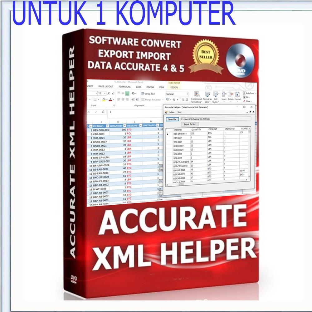 Jual Accurate XML HELPER tools export import accurat | Shopee Indonesia