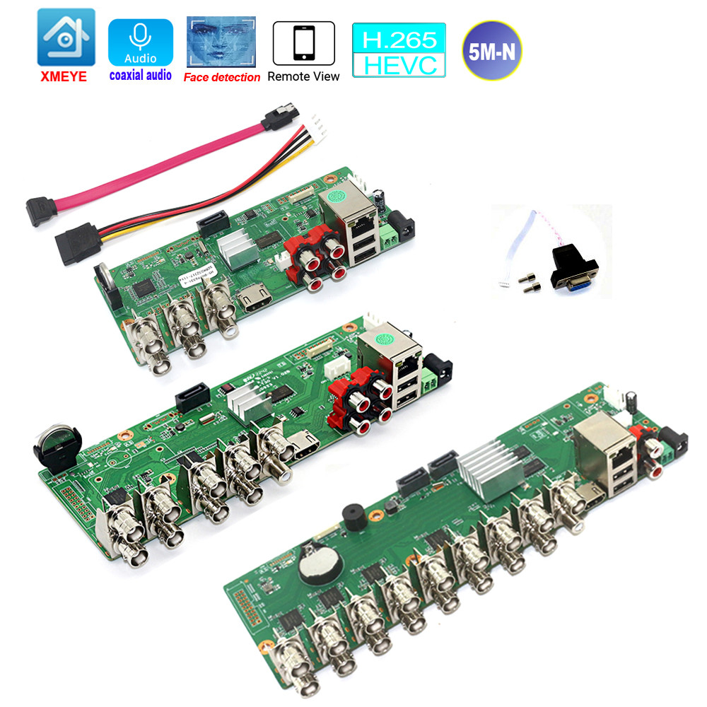 Jual Xmeye Nvr Dvr Board 5M-N 1080P 4/8/16 Channels Hybrid 6 In 1 With ...