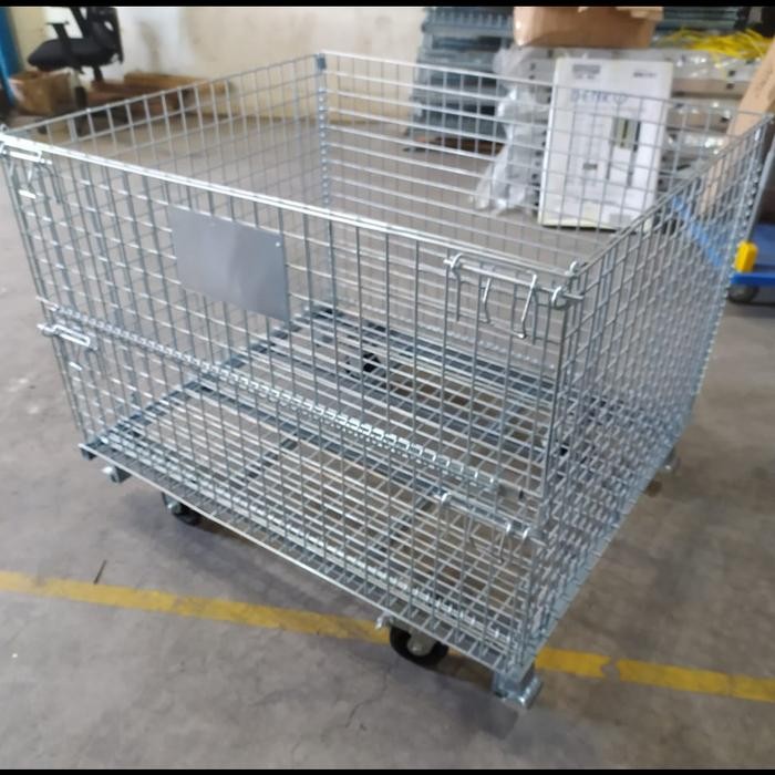 Jual Keranjang Besi Lipat Serbaguna / Pallet Mesh Dalton | Shopee Indonesia