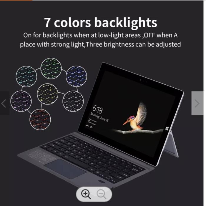 Jual Kualiatas- Microsoft Surface Pro 3 4 5 6 7 Backlight Keyboard ...